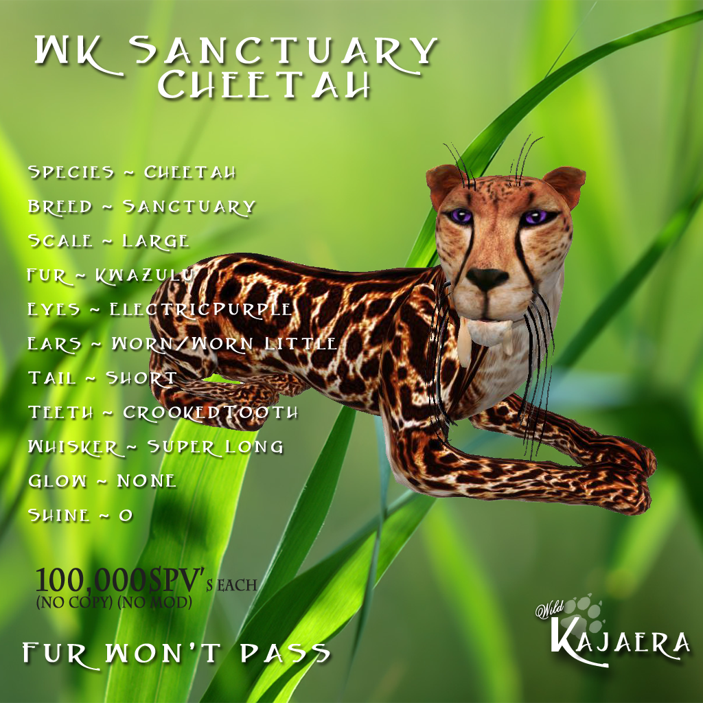 Specialty Animals – WK – Wild Kajaera