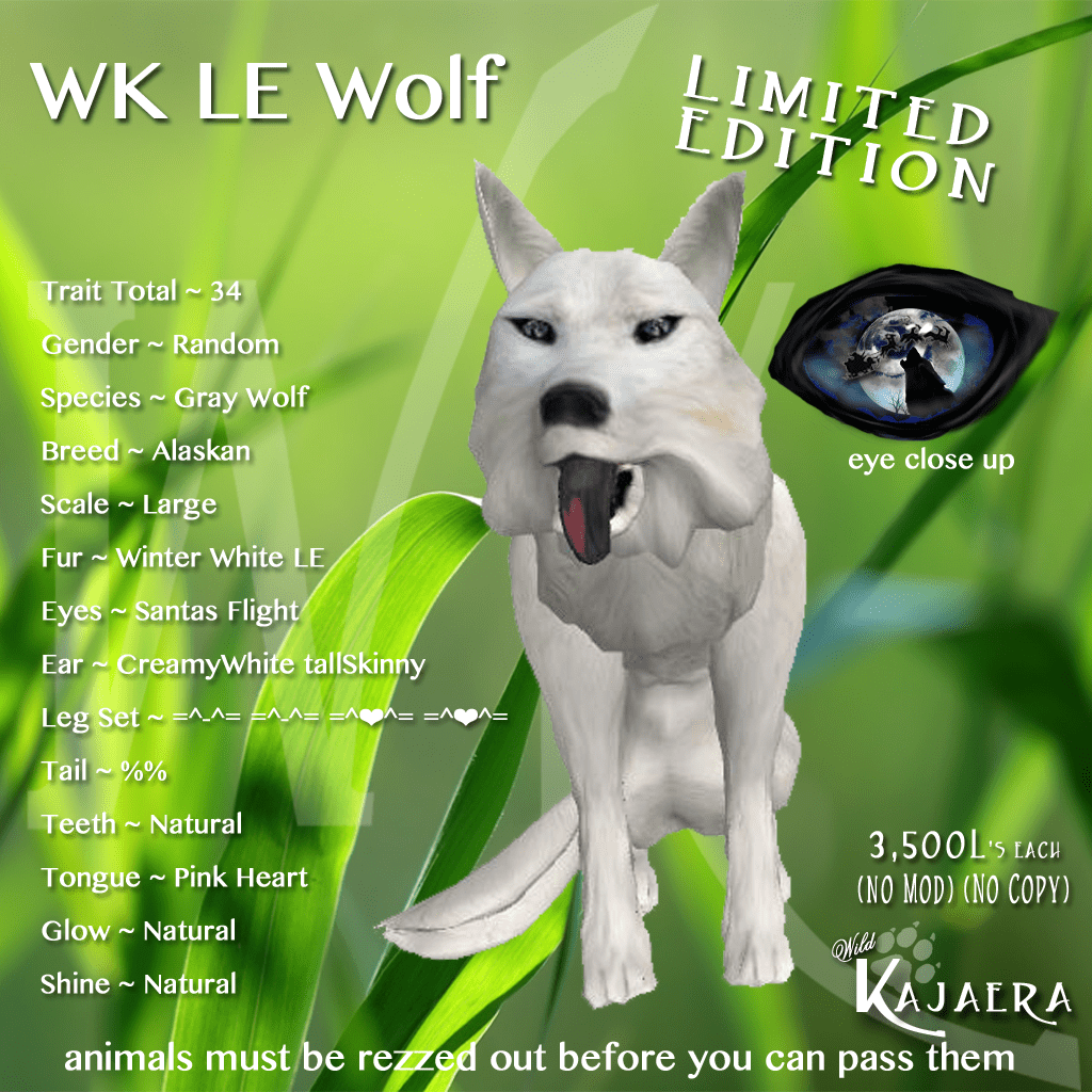 Specialty Animals – WK – Wild Kajaera